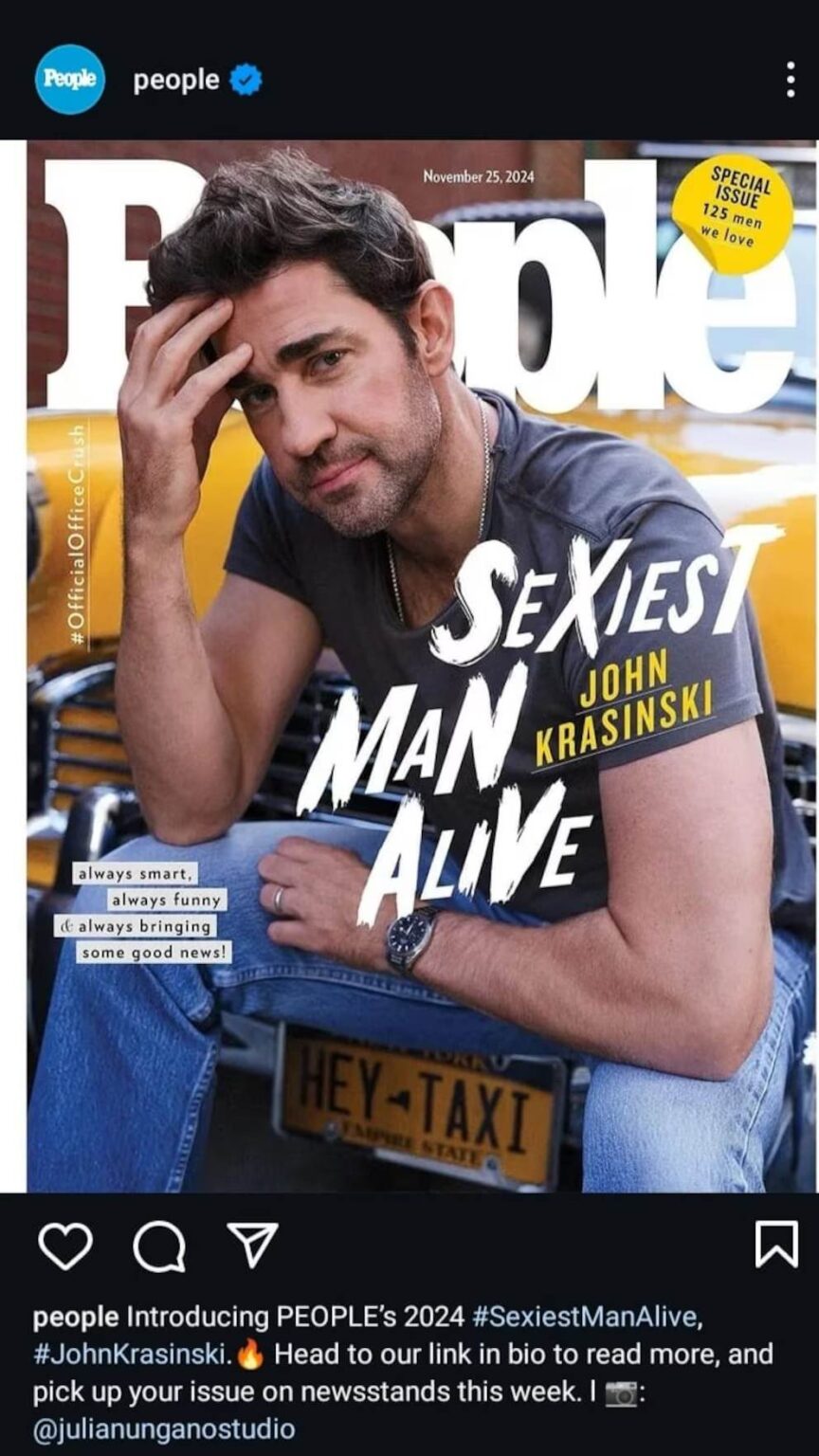 El Actor John Krasinski Fue Elegido El Hombre Más Sexy Del Mundo 2024 8552
